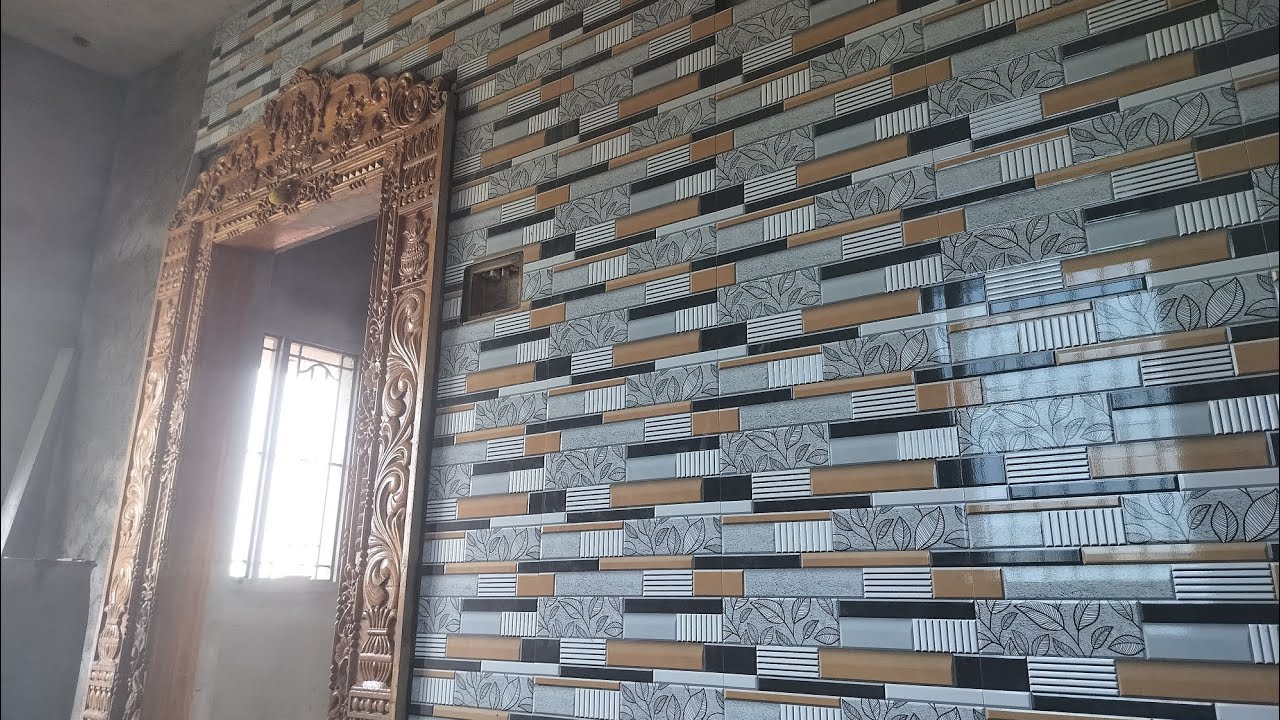 Front wall tiles . Simple and wonderful look - YouTube
