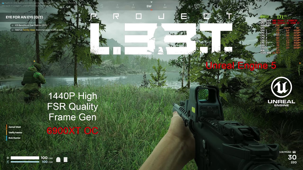 Project L33T Playtest - UE5 Benchmark 6900XT OC - Looter Shooter ...