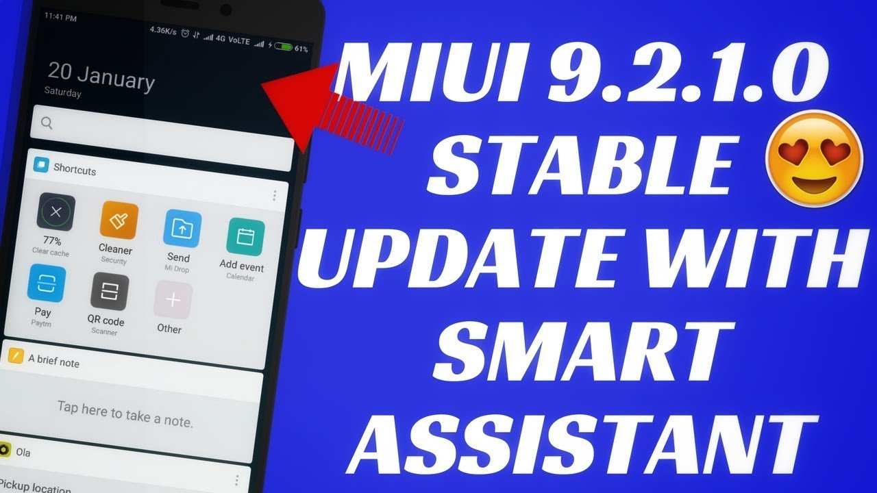 MIUI 9.2.1.0 GLOBAL STABLE UPDATE | SMART ASSISTANT| NEW FEATURES ...