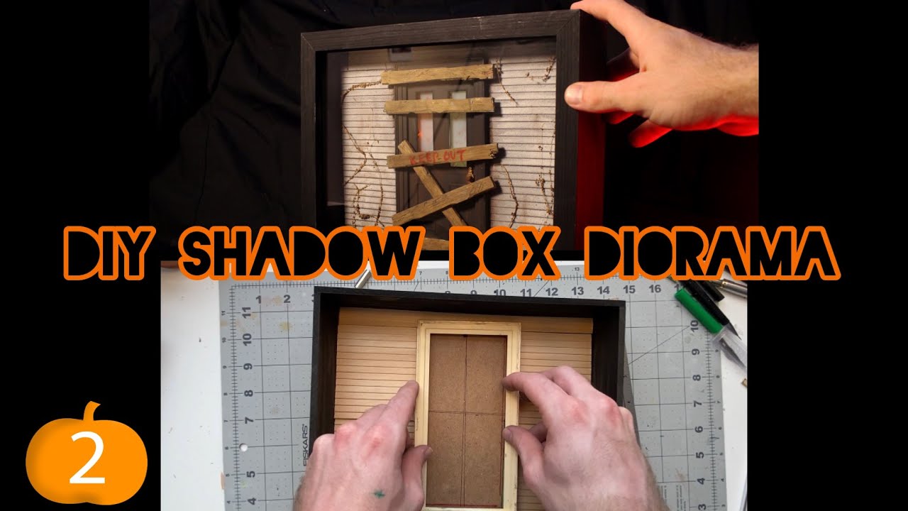 DIY Spooky SHADOW BOX DIORAMA with LEDS | Spooky Month Ep. 2 | Tiny Tim ...