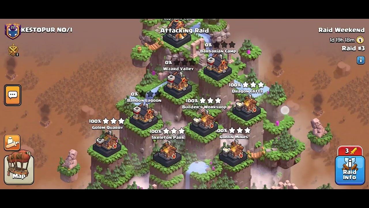 Dominates Clan Capital Raid with 6 Victorious Attacks! - YouTube