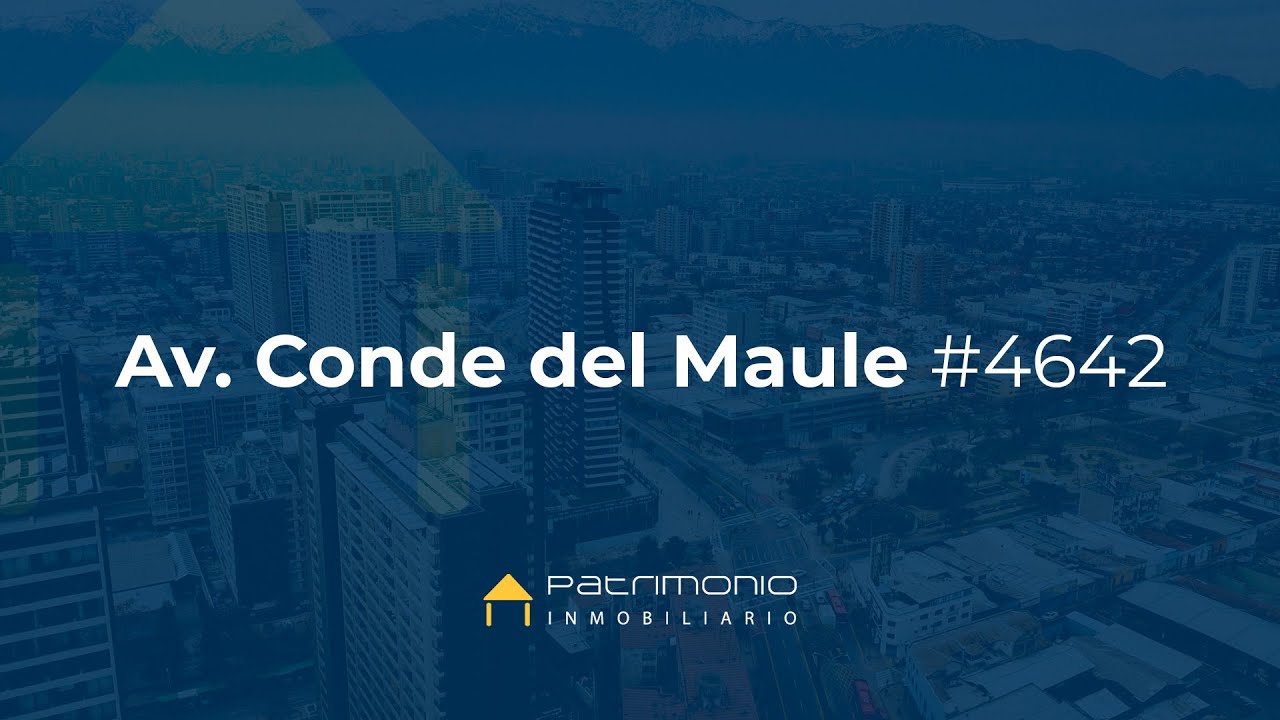 Av Conde Del Maule #4642 Departamento 817 // Estación Central - YouTube