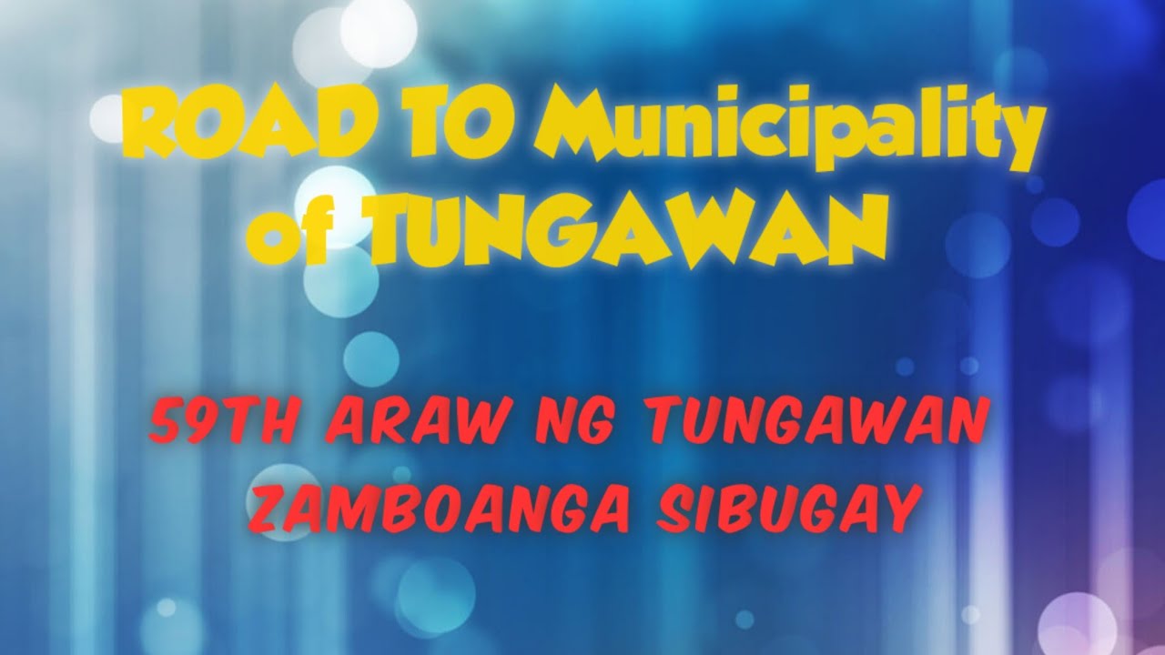 ROAD to Municipality of Tungawan - YouTube