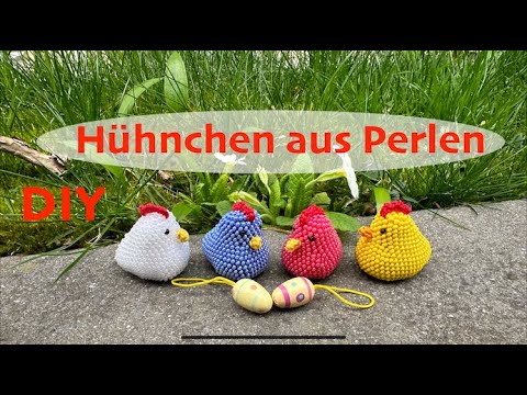 DIY: Süßes Huhn / Chicken/ Vogel aus Perlen. #häkelnmitperlen #vogel # ...