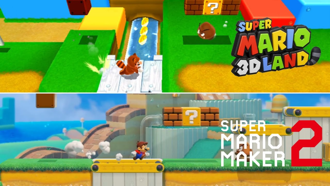 Super Mario 3D Land 1-1 Remade! | Super Mario Maker 2 | Gameflix - YouTube