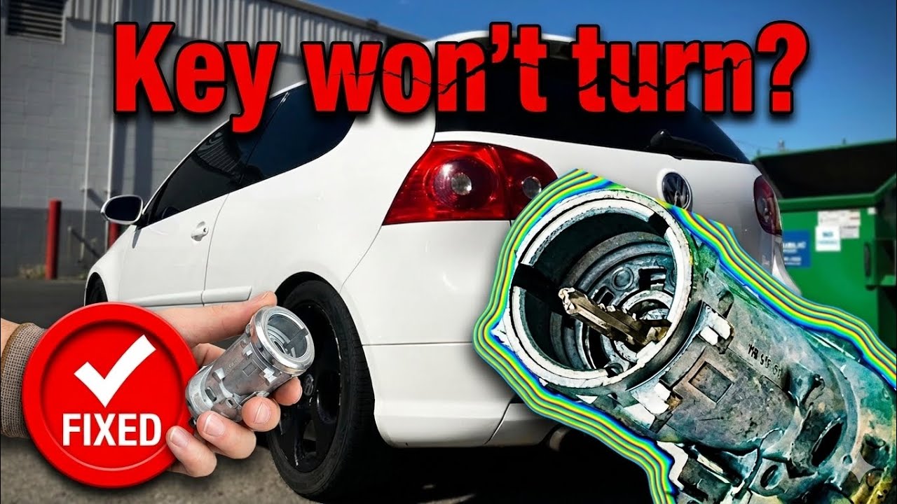 How to replace your key ignition module in your mk5 Volkswagen Golf ...