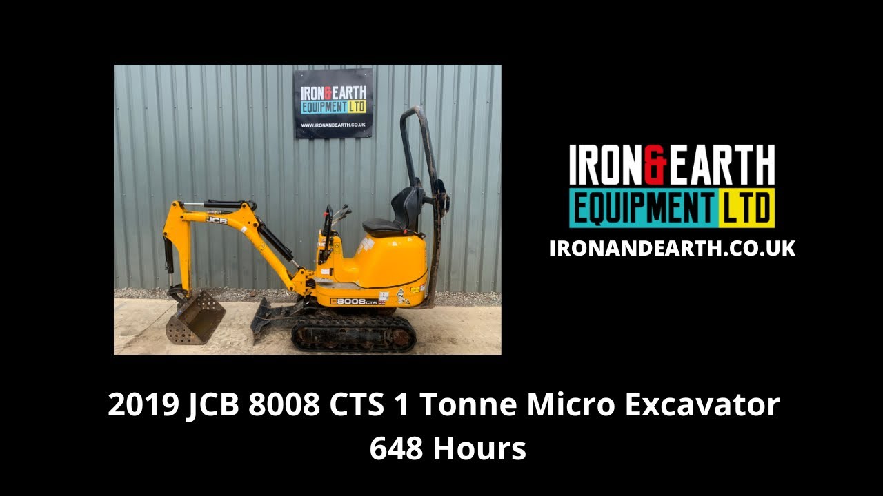 2019 JCB 8008 CTS 1 Tonne Micro Excavator - YouTube