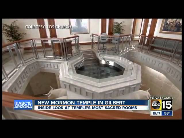 Gilbert Mormon Temple Baptism Room Inside The Gilbert Mormon Temple