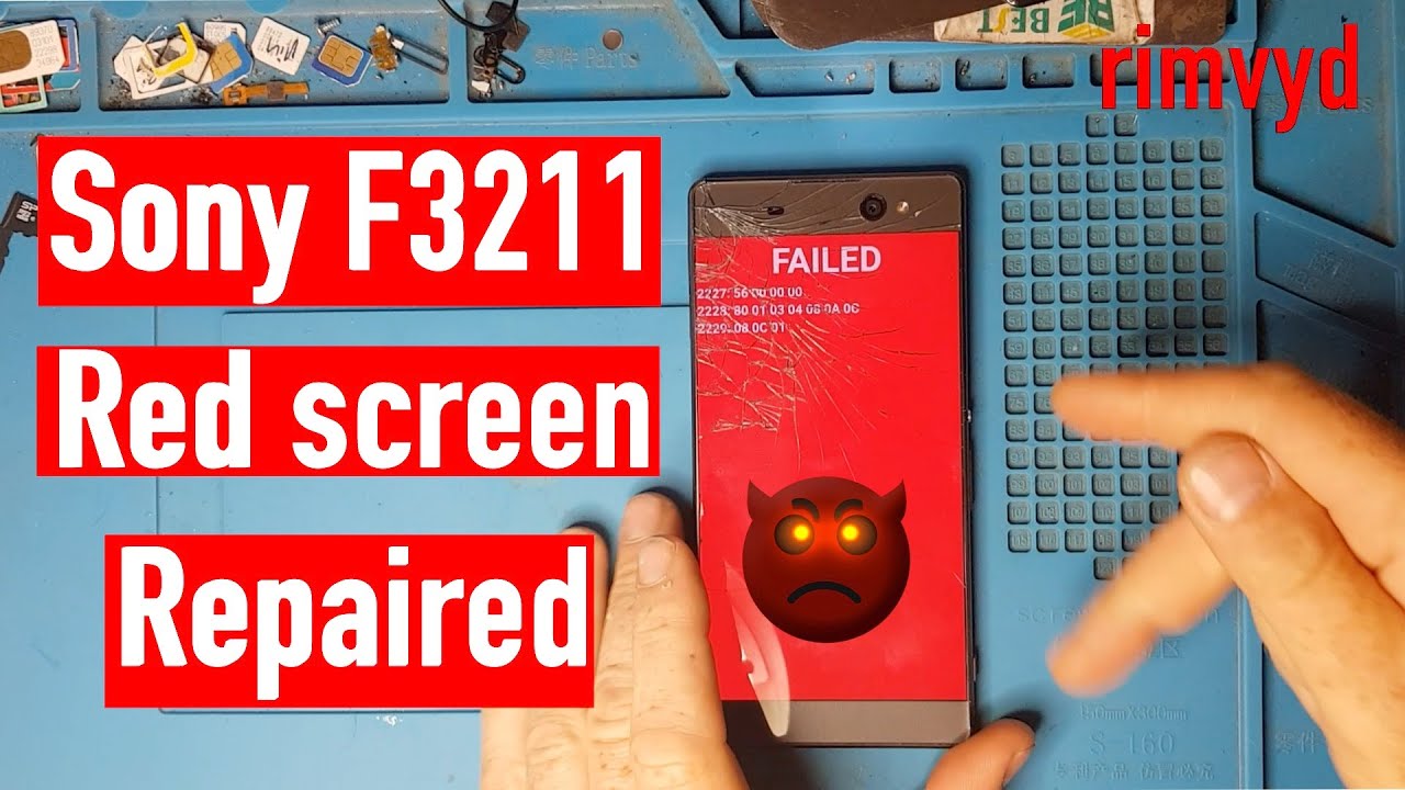 How to Fix Red Screen After Flash Sony F3211 - YouTube