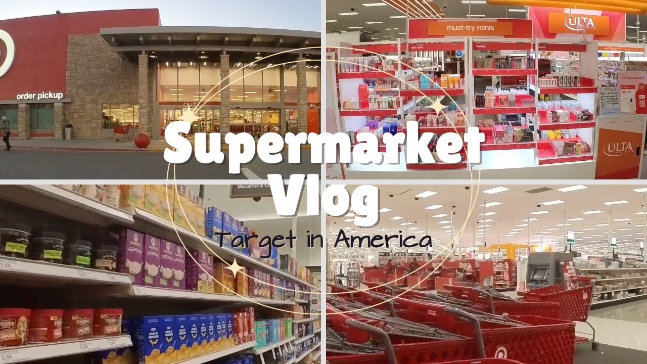 my first ever supermarket vlog 🛒 | Target California 🇺🇸 | grocery ...