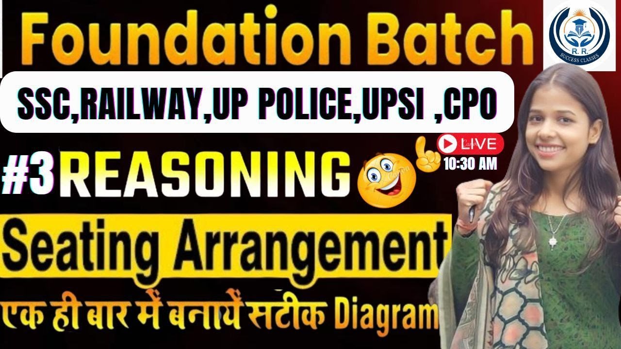 #3 SITTING ARRANGEMENT TRICK || REASONING FOUNDATION BATCH | BY RASHMI ...