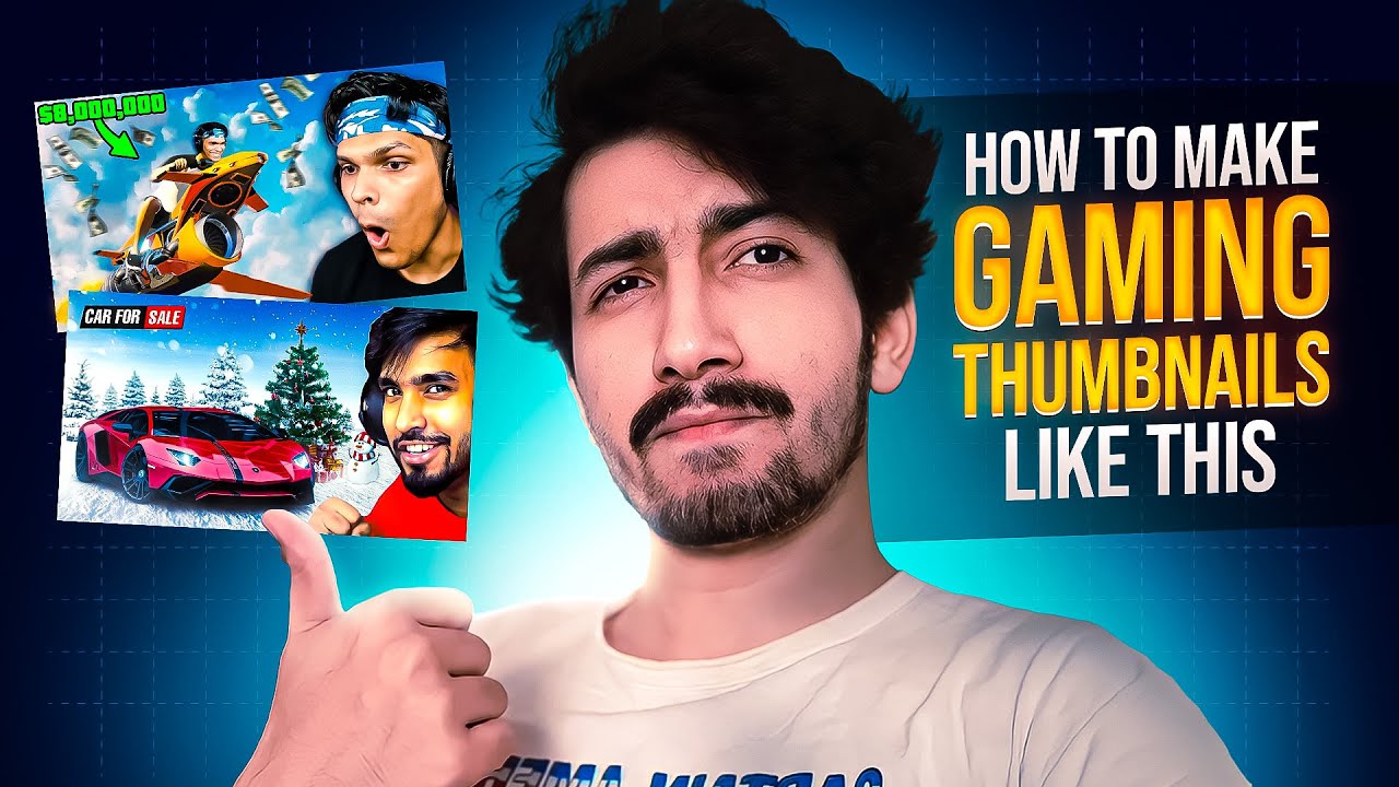 How to Make Gaming Thumbnails Like Techno Gamerz - YouTube