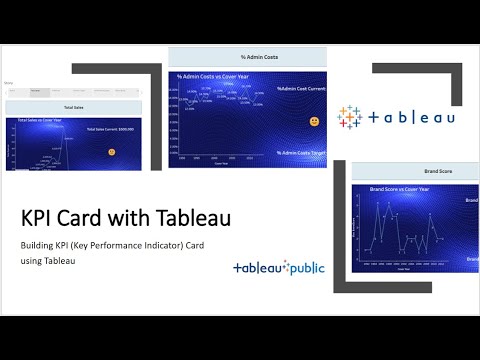 KPI (Key Performance Indicator) card using TABLEAU #kpicard #kpi # ...