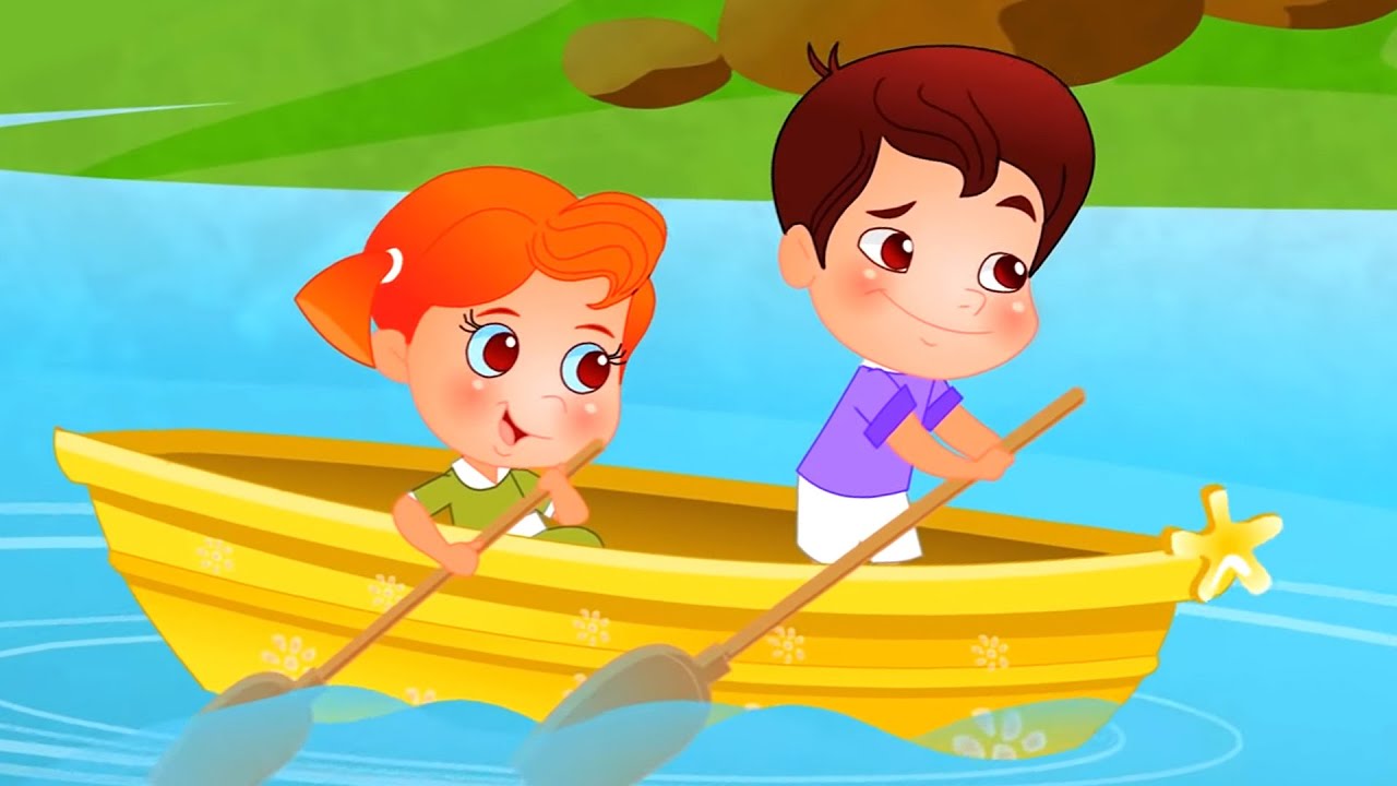 Row Row Row Your Boat, Nursery Rhyme and Cartoon Video for Kids - YouTube