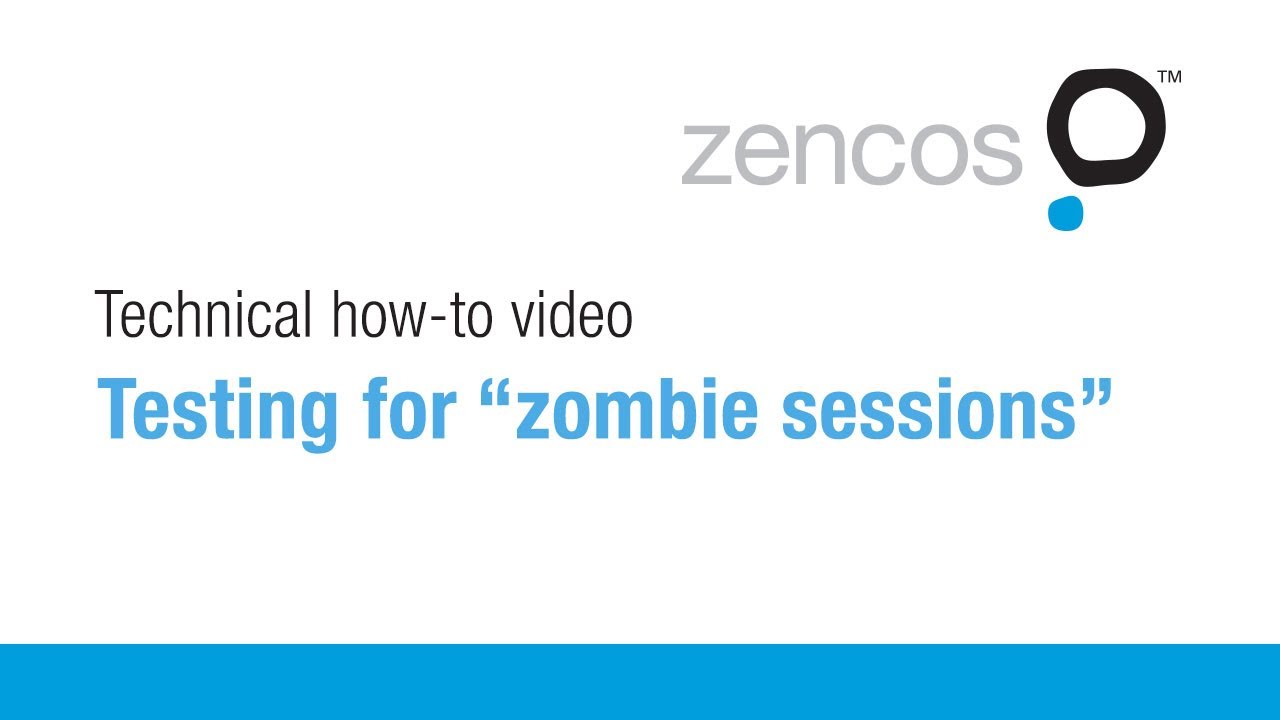 Testing for "zombie sessions" - YouTube