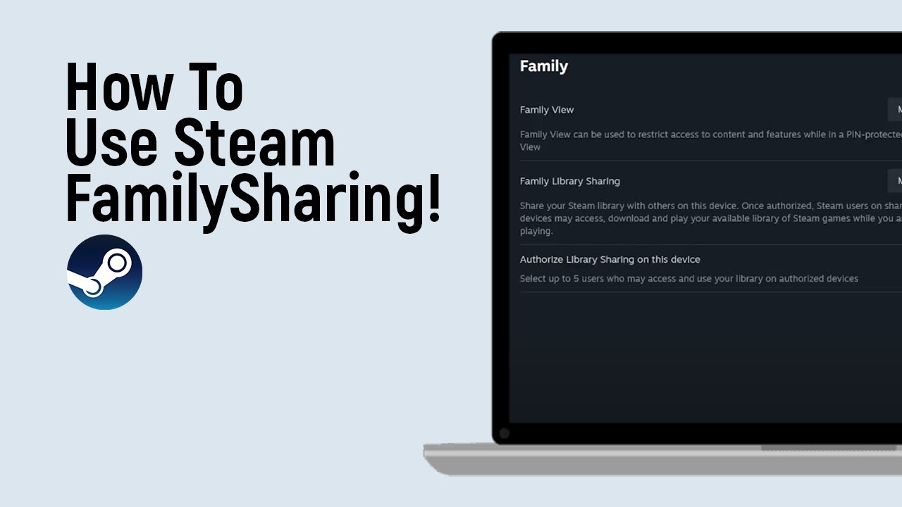 How to use Steam Family Sharing [easy] - YouTube