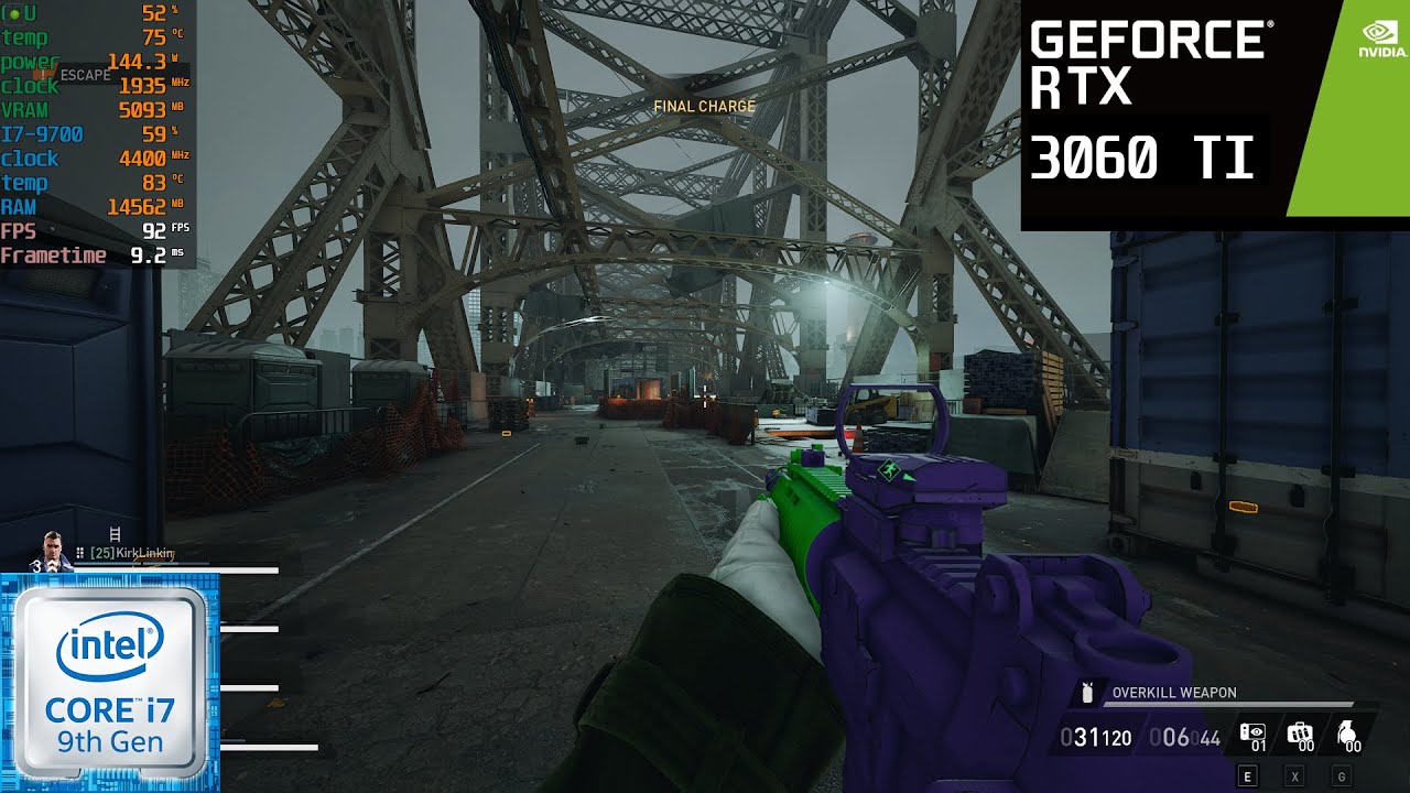 PAYDAY 3: RTX 3060 Ti + I7 9700 | Ultra Settings | 1080P | 2023 - YouTube