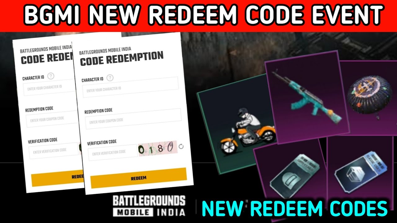 BGMI NEW REDEEM CODE EVENT EXPLAIN 🔥 HOW TO GET BGMI REDEEM CODE FROM ...