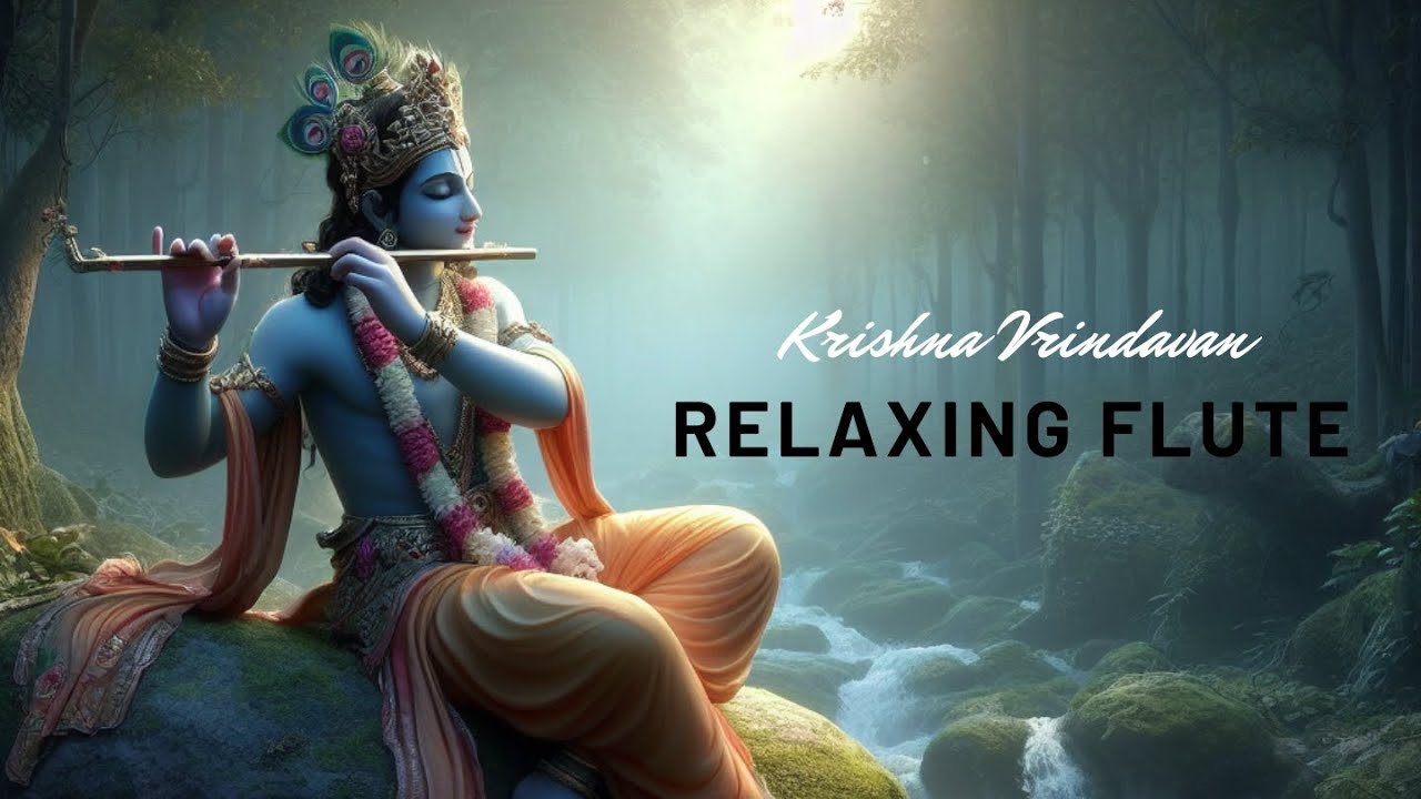 Krishna vrindaban Flute || Sleep Music , Meditation Music, Study, Calming Music - YouTube