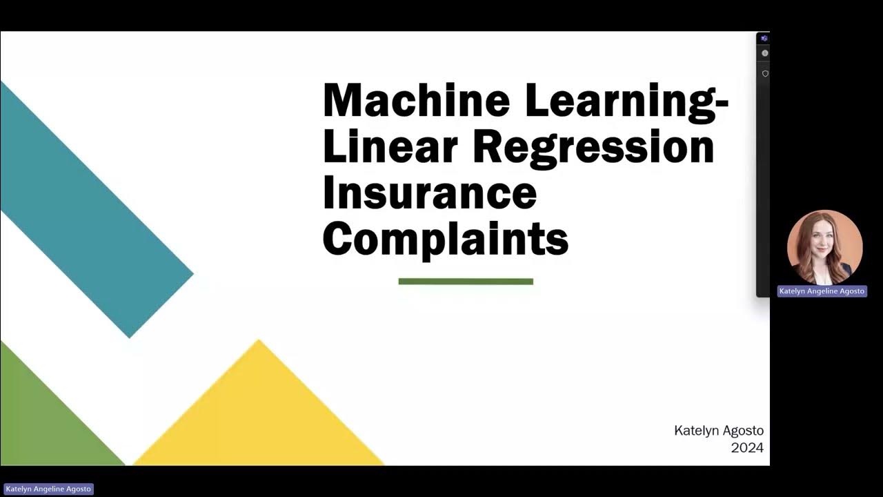 Machine Learning Linear Regression Insurance Complaints - YouTube