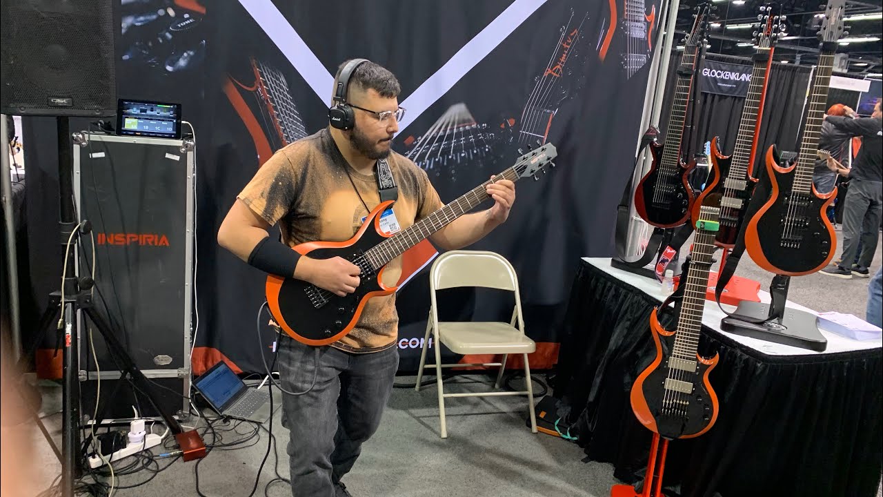Namm 2023: Anthony Carty live at Inspiria Guitars Booth - YouTube
