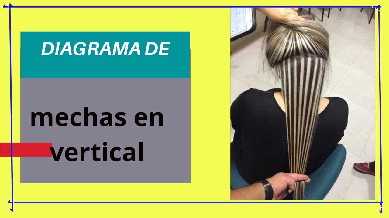 DIAGRAMA como Crear MECHAS EN VERTICAL (tipo extencion ) Paso a Paso 🚨 ...