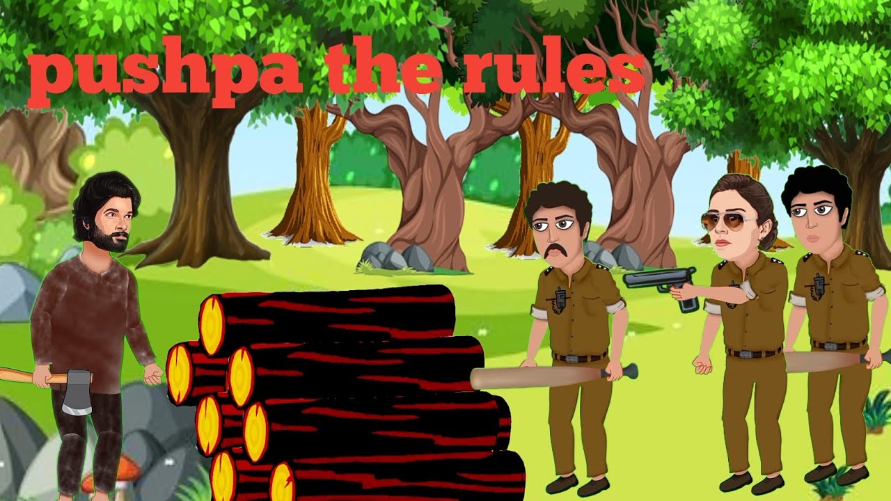 pushpa movies cartoon animation / pushpa the rules movies / allu arjun ...