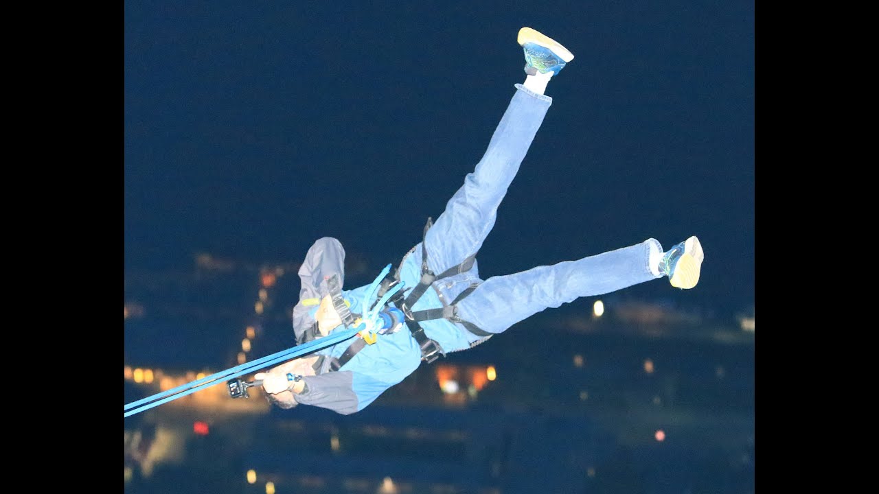 Grandpa Rides the Ledge Swing - Queenstown, New Zealand - YouTube