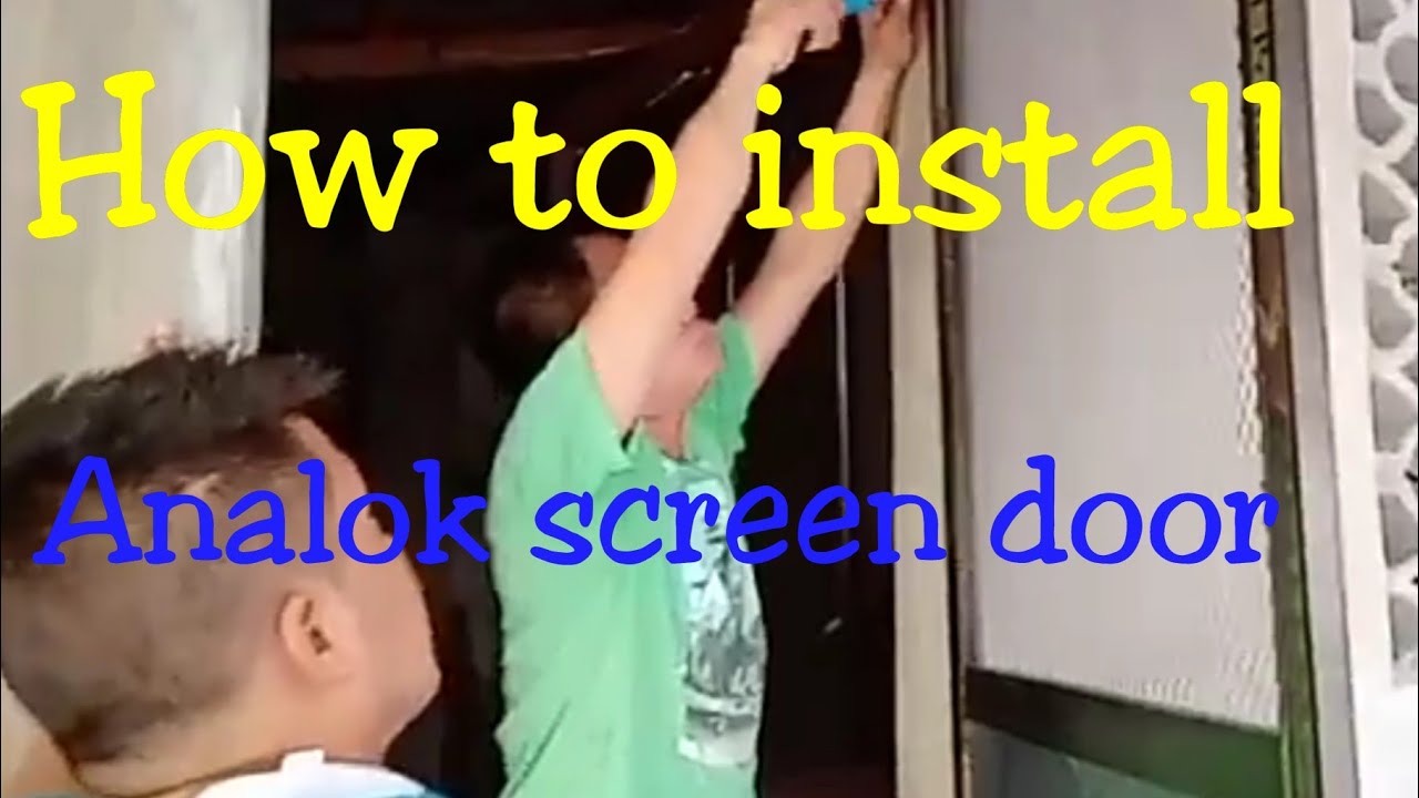 How to install Analok screen door - YouTube