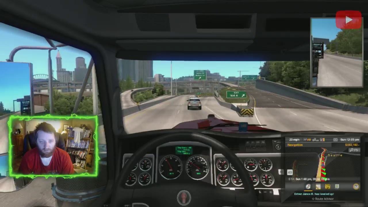 ATS - Heavy Haul from Seattle to Everett - YouTube