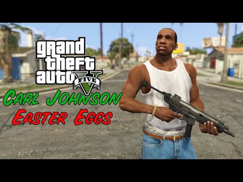GTA 5 - Best Carl Johnson Easter Eggs! (TOP 10)