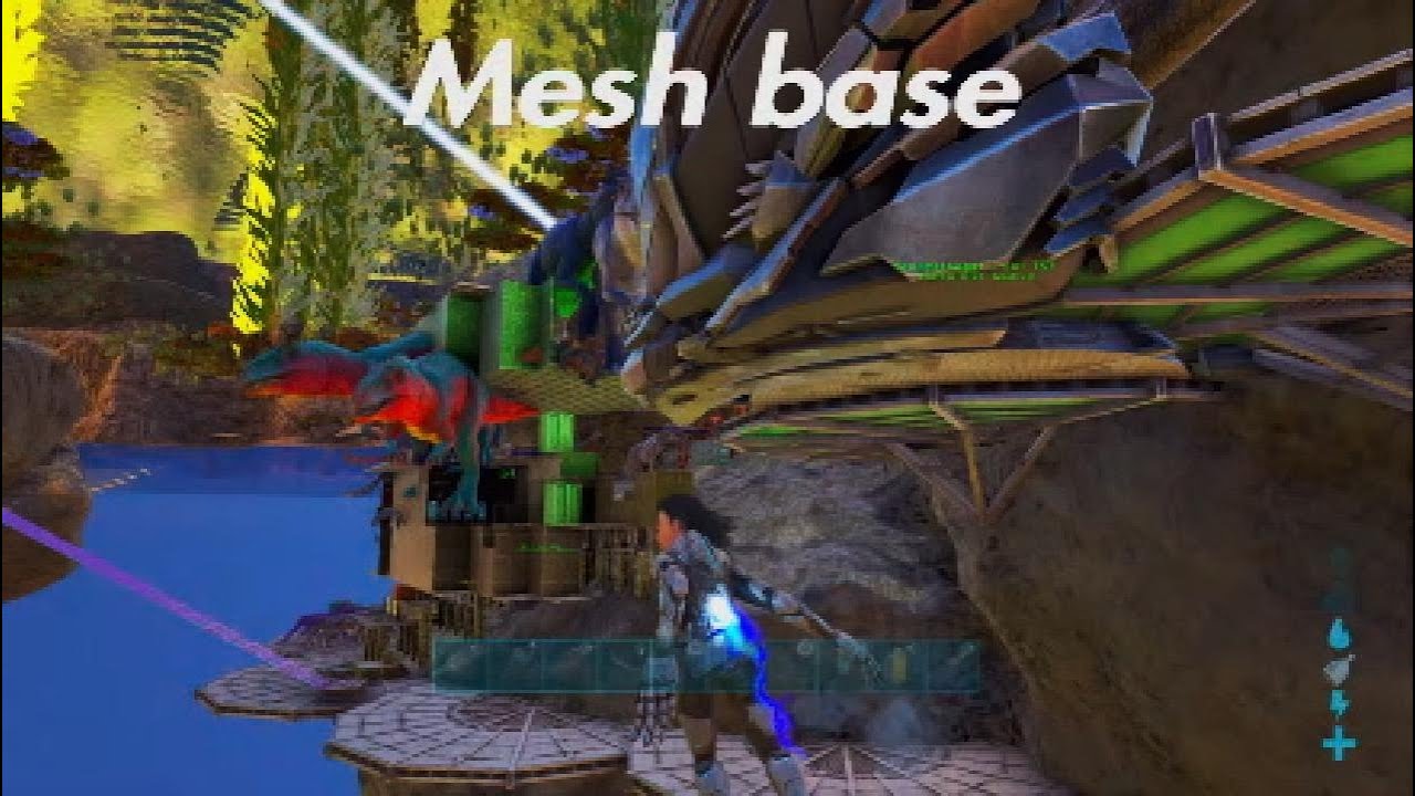 Raiding Mesh bases ARK Official ps5 - YouTube