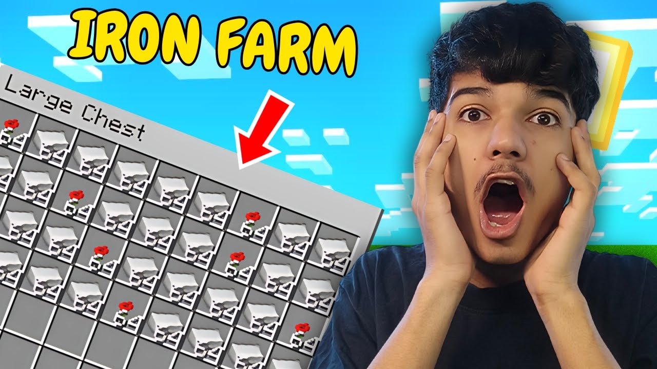 IRL- Making IRON FARM in my Survival World | Singleplayer - YouTube