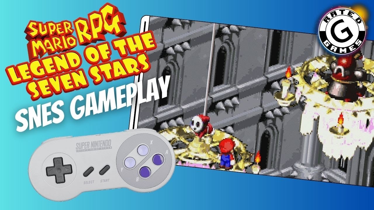 Super Mario RPG SNES - Legend of the Seven Stars (Bowser's Keep ...