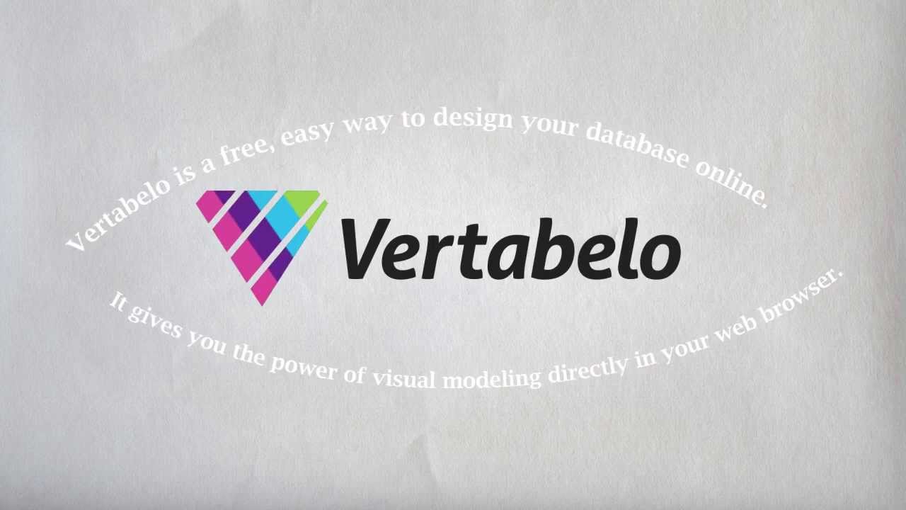 Vertabelo - Design Your Database Online - YouTube