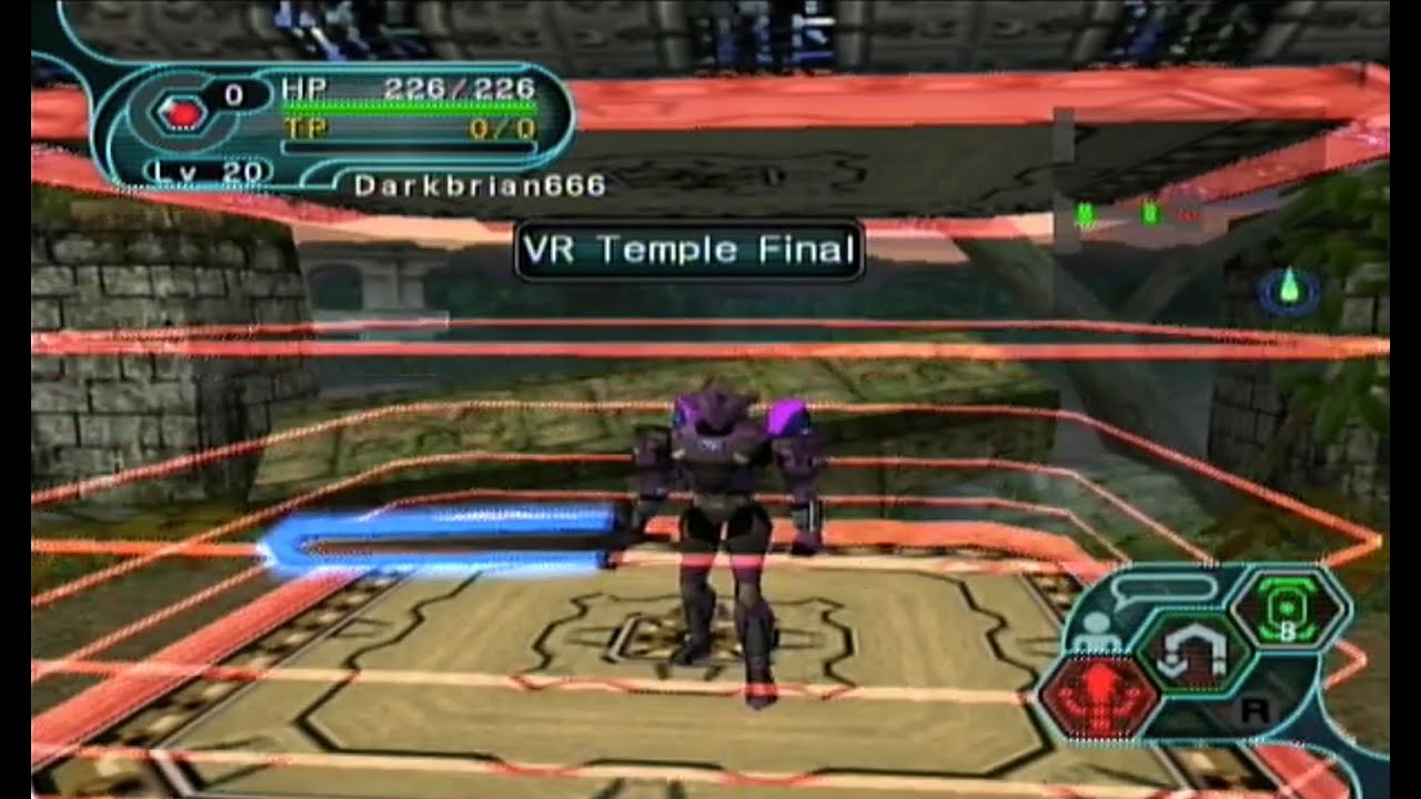 PSO1&2 Part05 HUcast Skyly lvl 19-20 EP2 Difficulty Normal All Temple ...