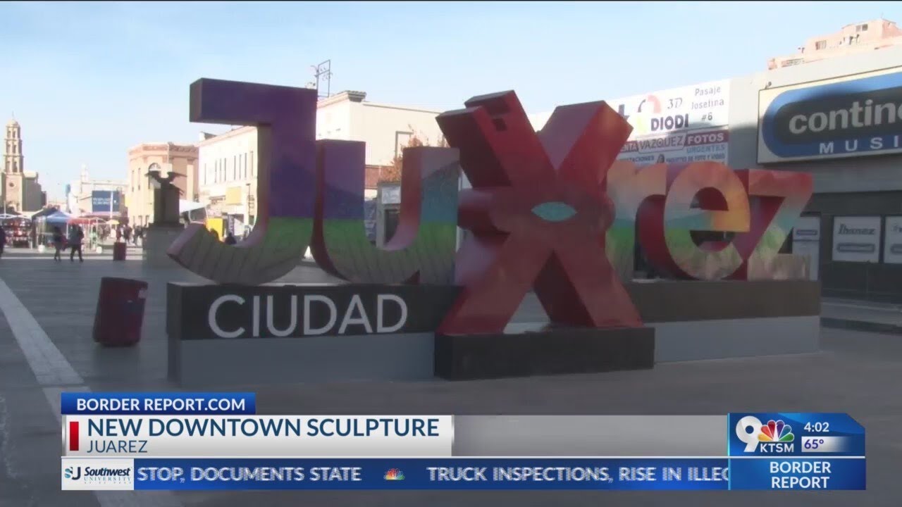 New Downtown sculpture a source of pride for Juarez residents - YouTube