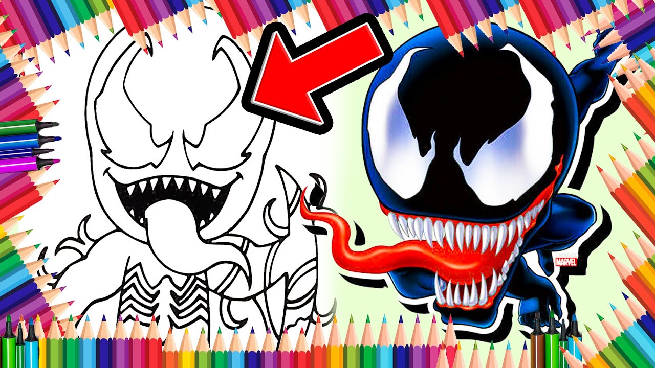 "From Menace to Cute?! Baby Venom Coloring Page Surprise! - YouTube
