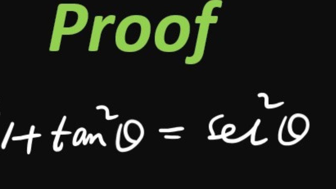 Proof Sin 2 X Cos 2 X 1 Calculus 1 Algebra maths YouTube