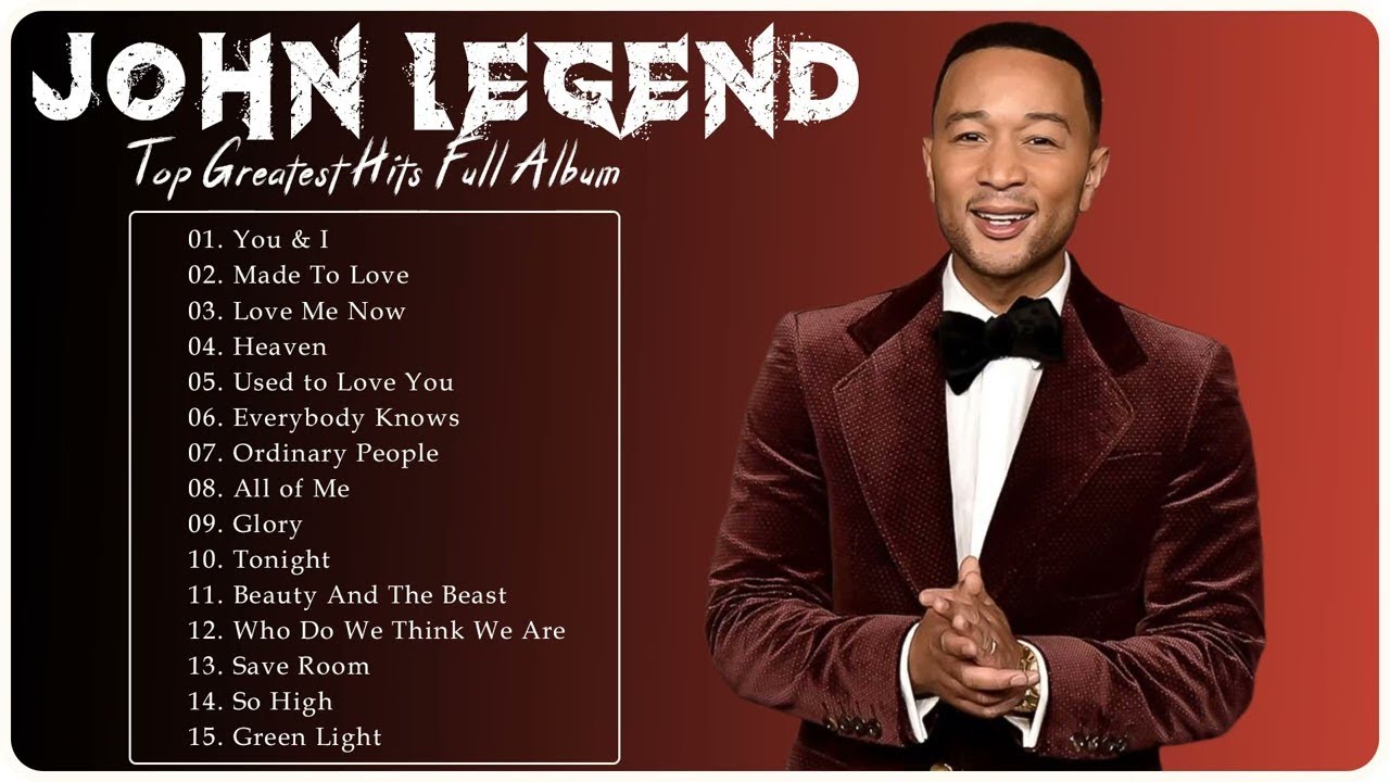 John Legend Greatest Hits 2022HQ NO ADS - Top 20 Best Songs of John ...