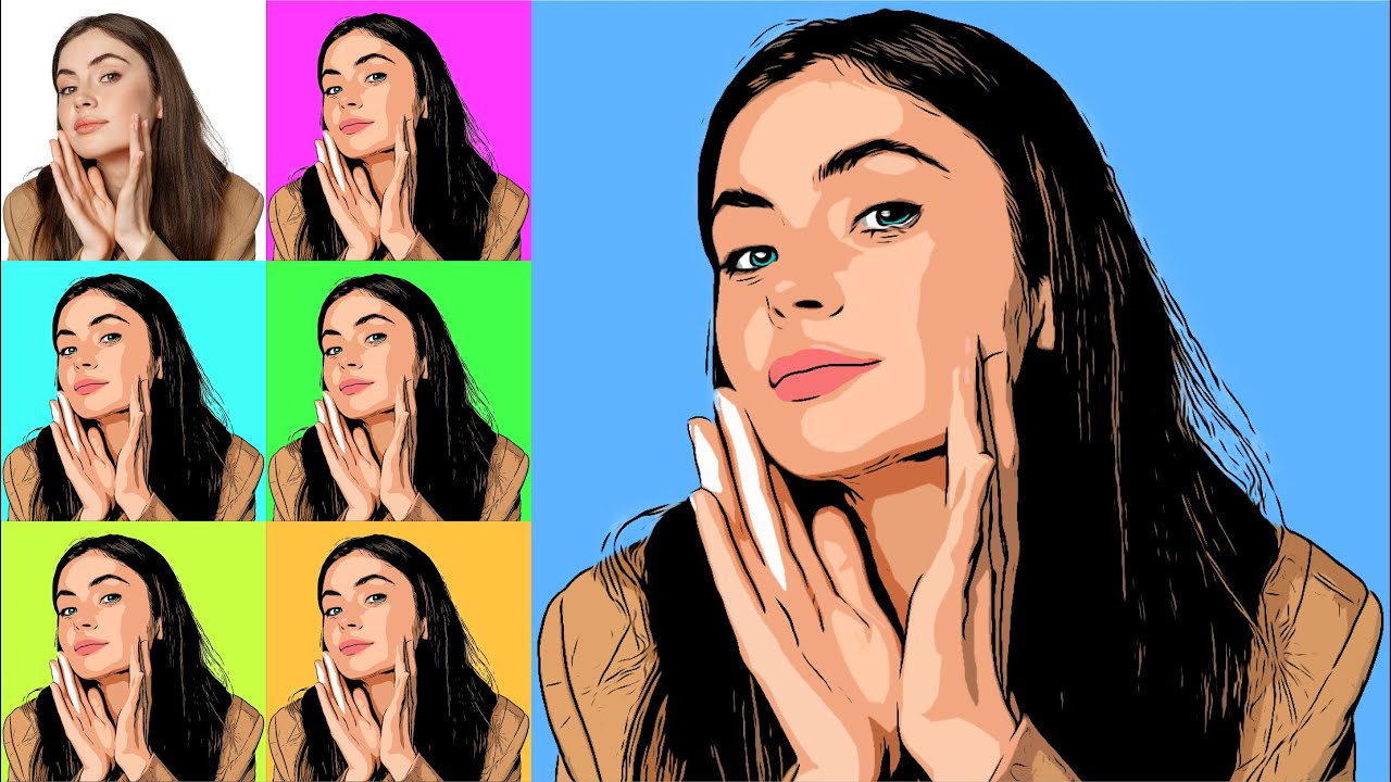 Transform Your Portrait into a Cartoon Masterpiece in Photoshop - YouTube