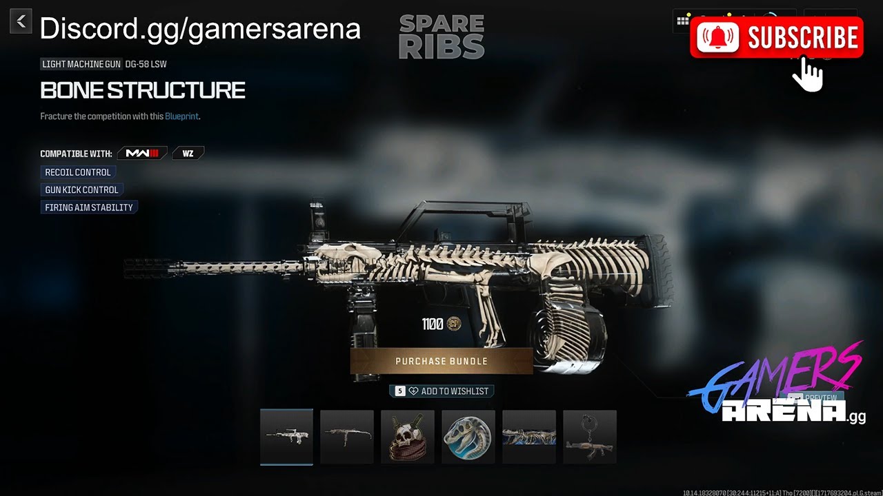 COD MW3 SPARE RIBS Weapon Bundle Hard Unlocked PS XBOX PC - Ultra Rare ...