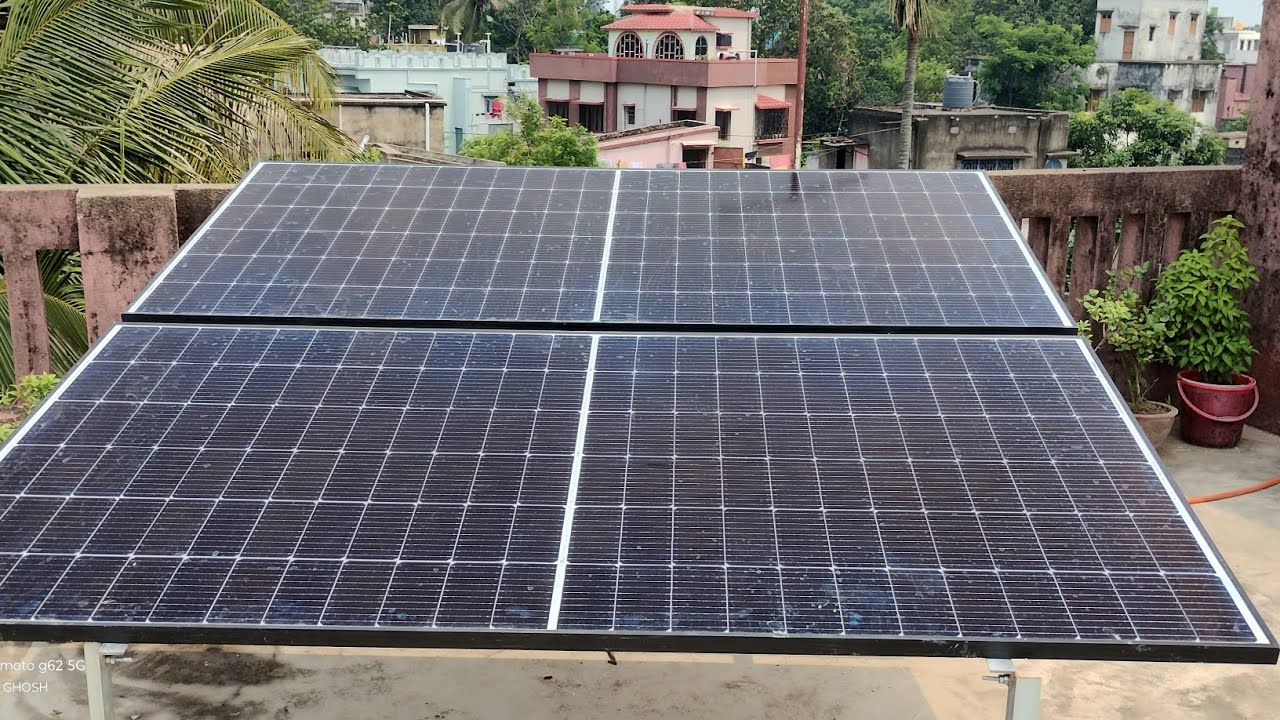 1 KW SOLAR OFF GRID SYSTEM INSTALLATION PARDAY 4 UNIT GENERATION LOOM ...