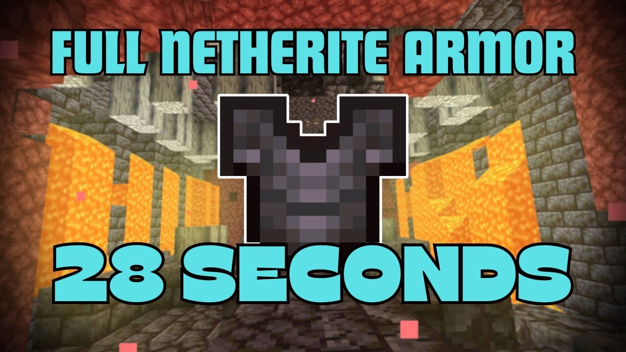 28 Seconds FULL NETHERITE Speedrun (pogloot SSG) - YouTube