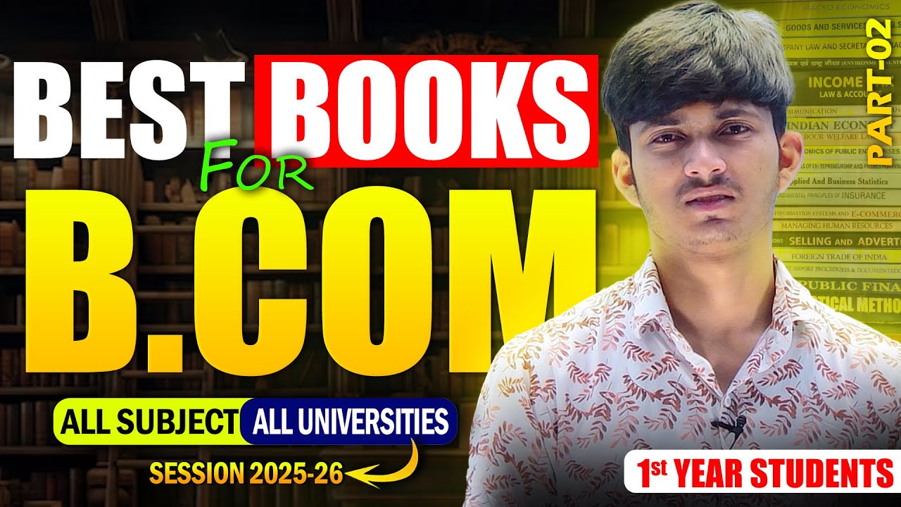 Best Books for BBA/BCOM 1st Year 2025-26 📚 Part 02 - YouTube