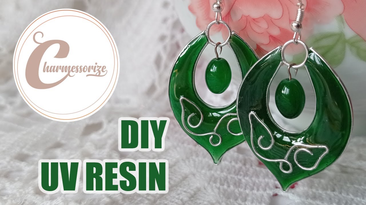 DIY UV Resin Craft and Accessories | UV resin earrings | How to use UV ...