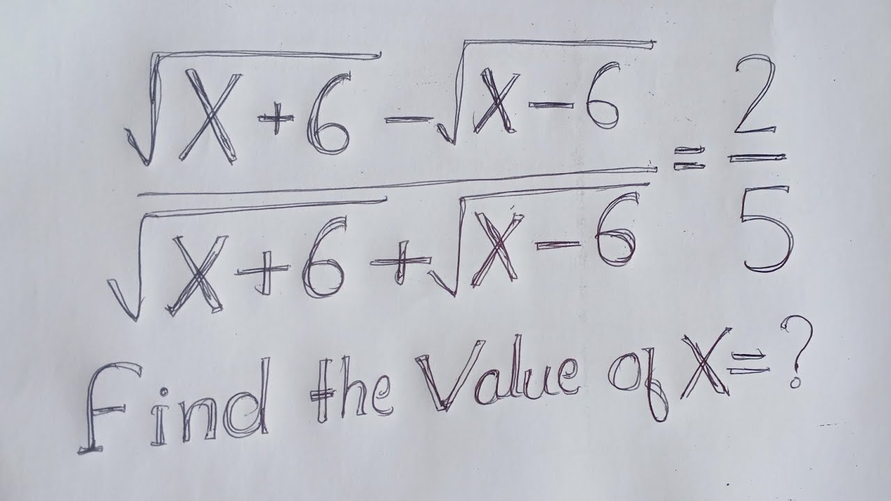 Nice_Olympaid_Math_Simplification_Find_the_value_of_X =____. - YouTube