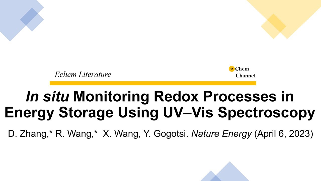 [Research Paper] In situ Monitoring Redox Processes in Energy Storage ...