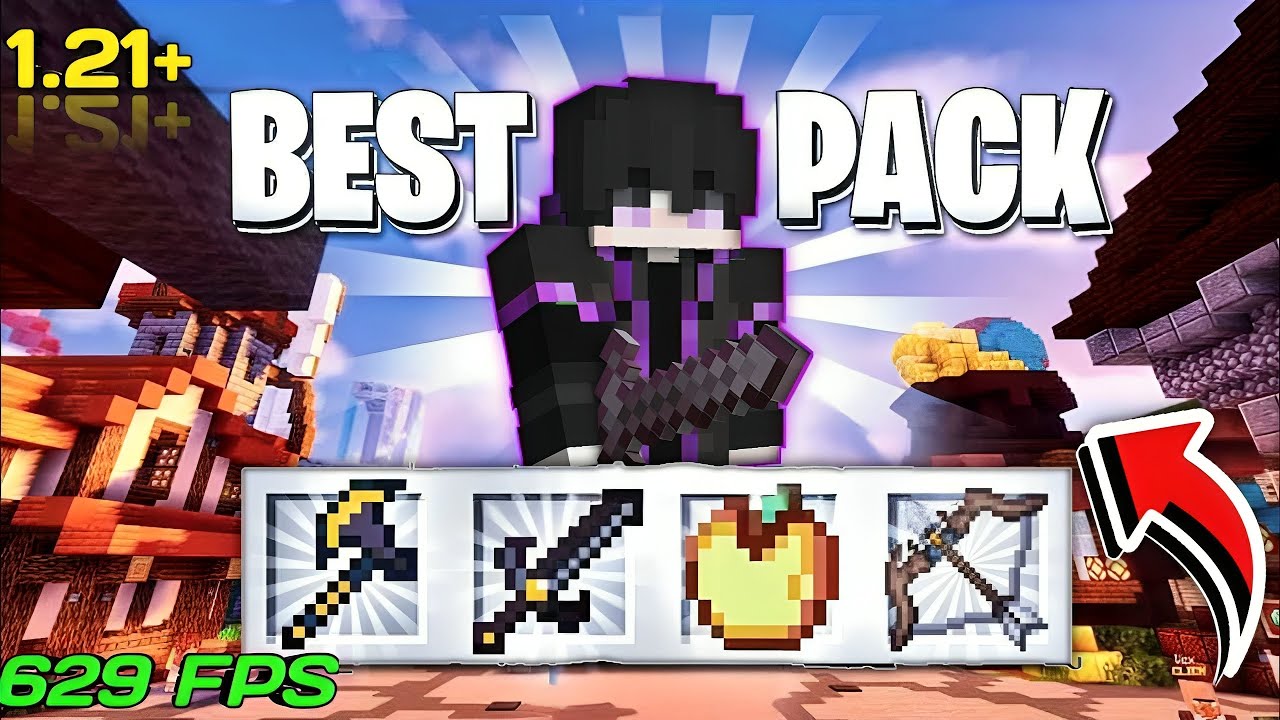 Top 3 Best SMP & PVP Texture Packs for 1.21+ 2025! (FPS Boost) # ...