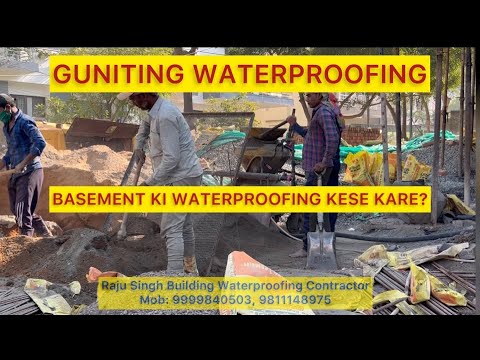 #GUNITING #WATERPROOFING #BASEMENT #RCCWALL # ...